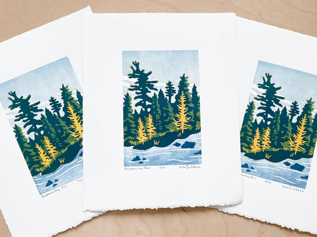 Original Woodcut Prints by Nan Onkka Prints